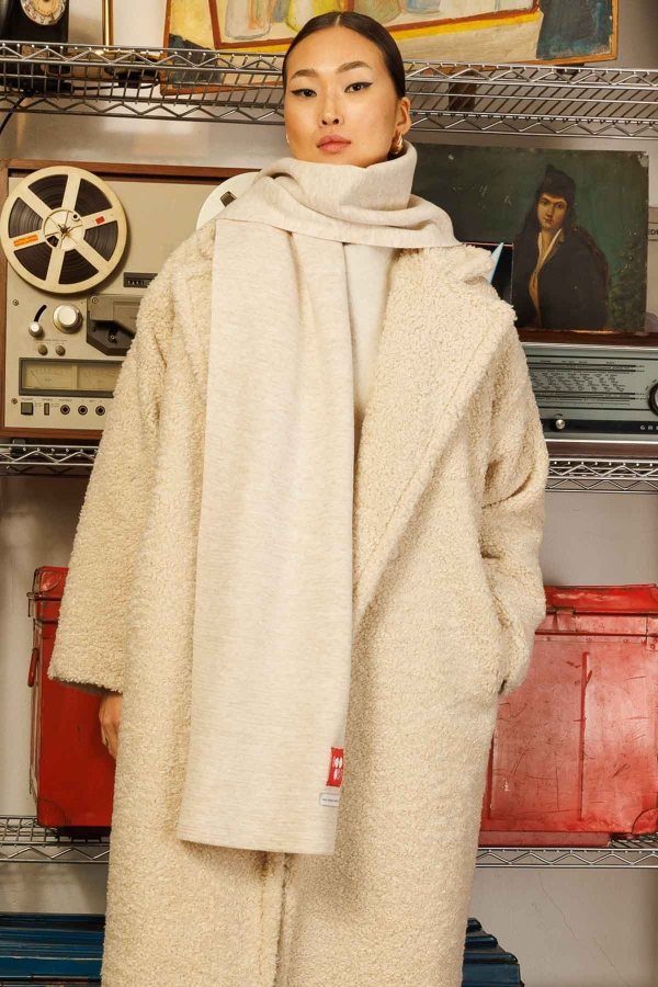 ÇİFT YÖNLÜ ATKI - KAHVE - Hooopstore