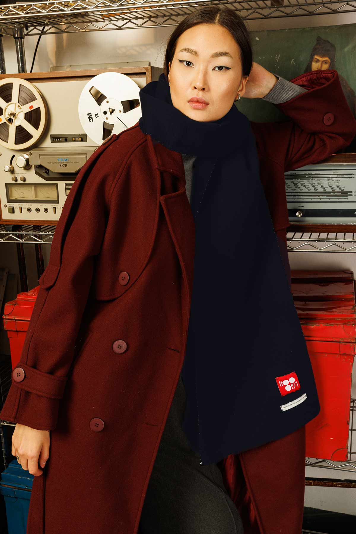 PREMİUM YUMUŞAK ATKI - LACİVERT - Hooopstore